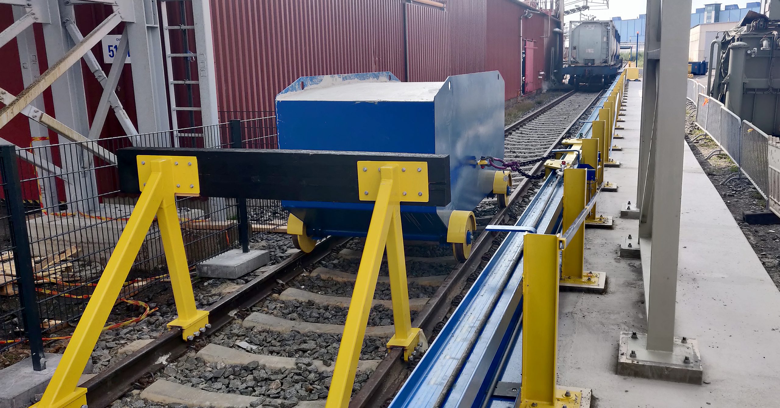 A train wagon towing device manufactured by Simetek helped to improve ...