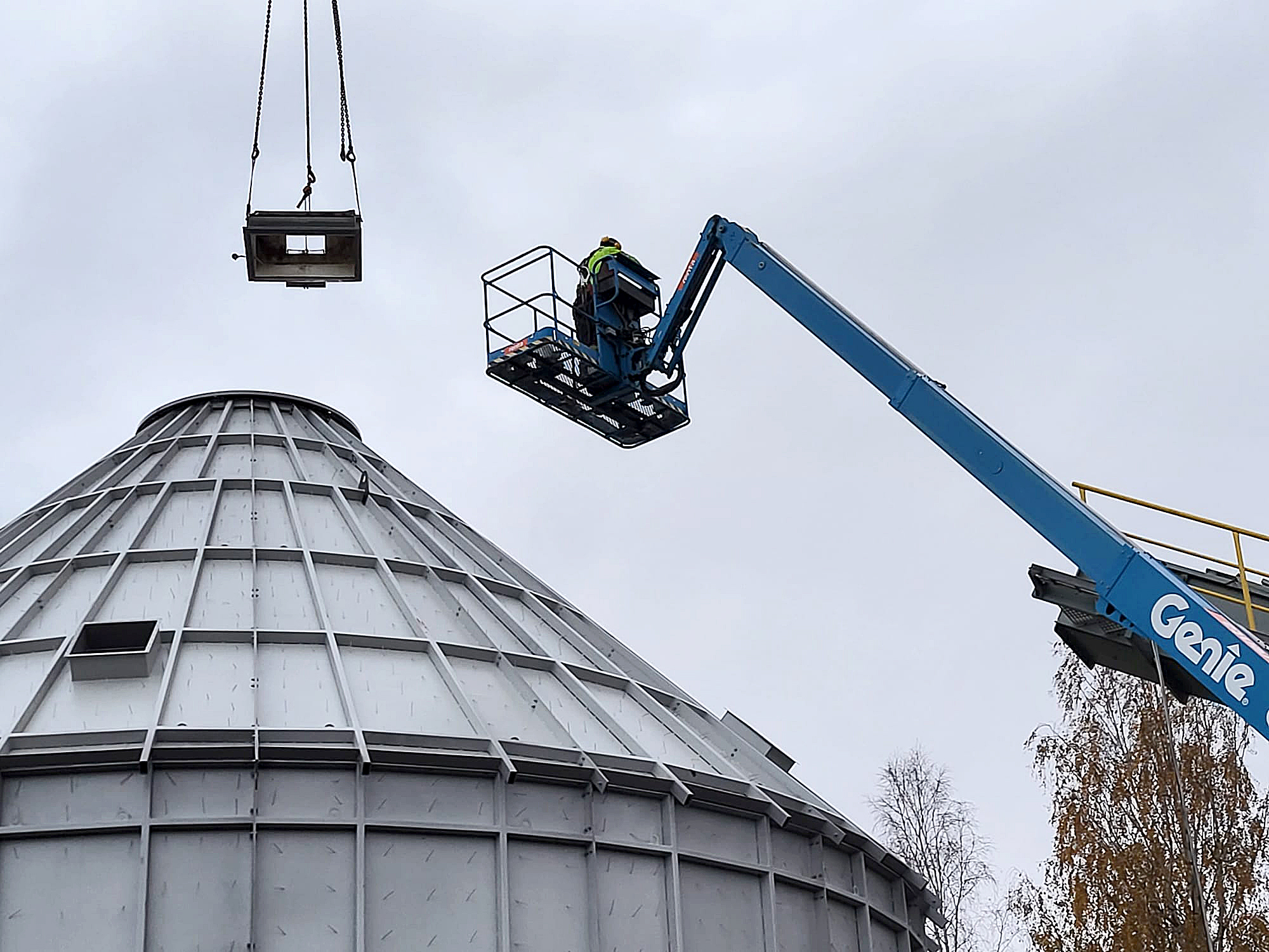 Simetek manufactured a modular storage silo - Simetek Oy