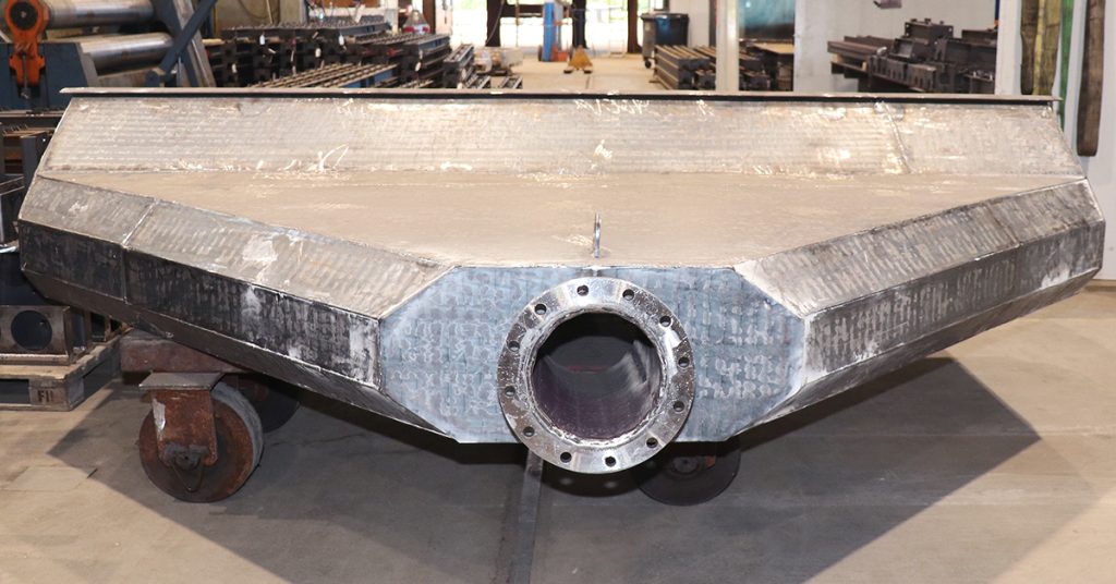 Simetek manufactured overflow troughs for a mine - Simetek Oy